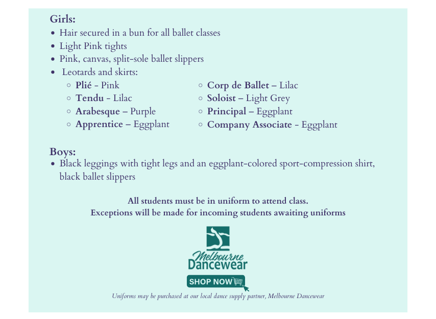 Classical Movement - Studio Schedule